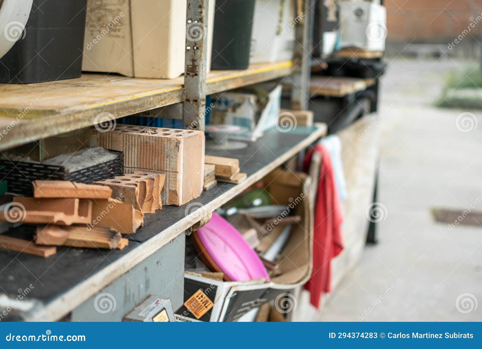 Accumulated Shelves of Garbage and Clutter Showing Syndromes and Waste ...