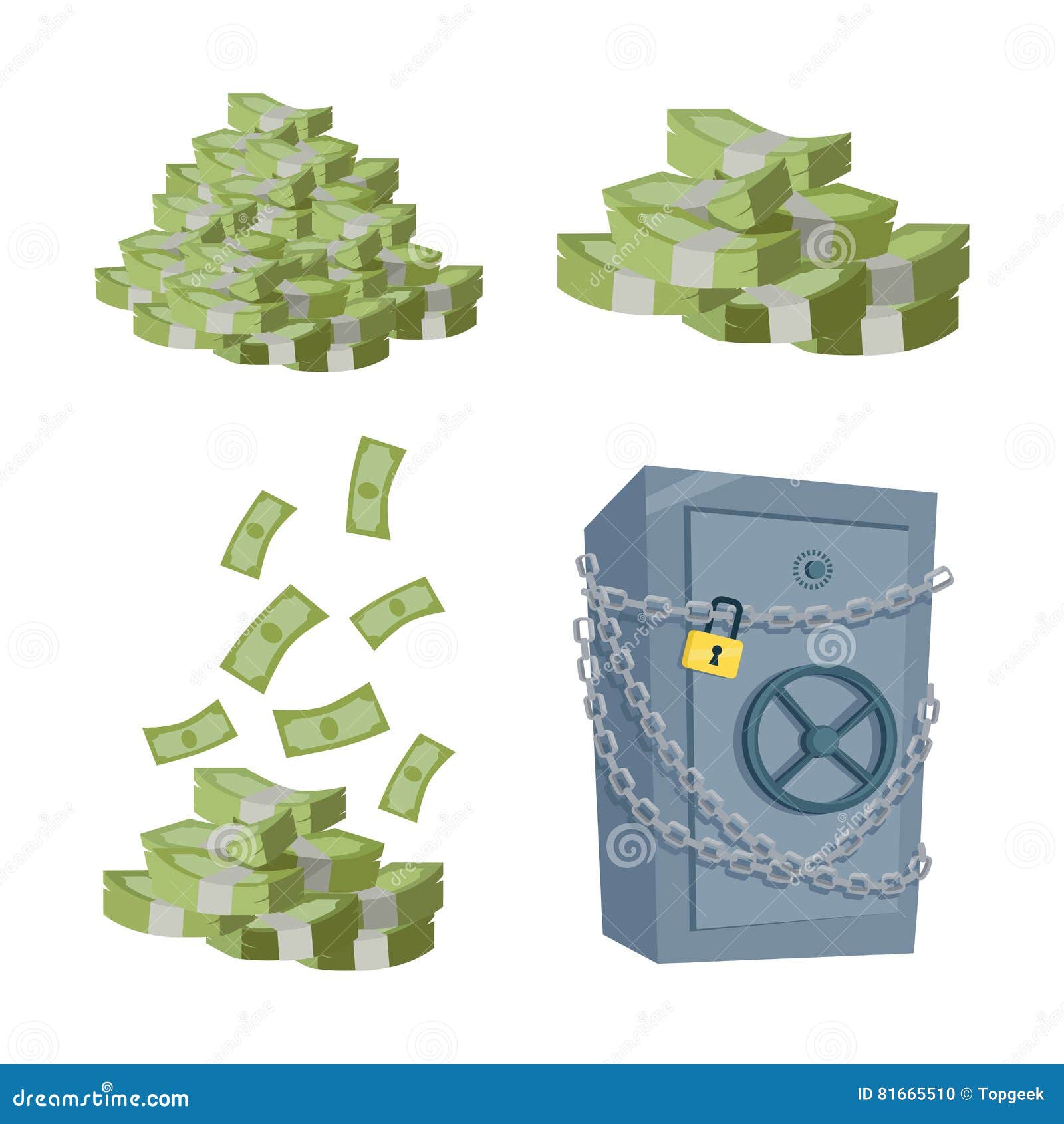 Accumulation and Saving Money Concept Vector. Stock Vector ...