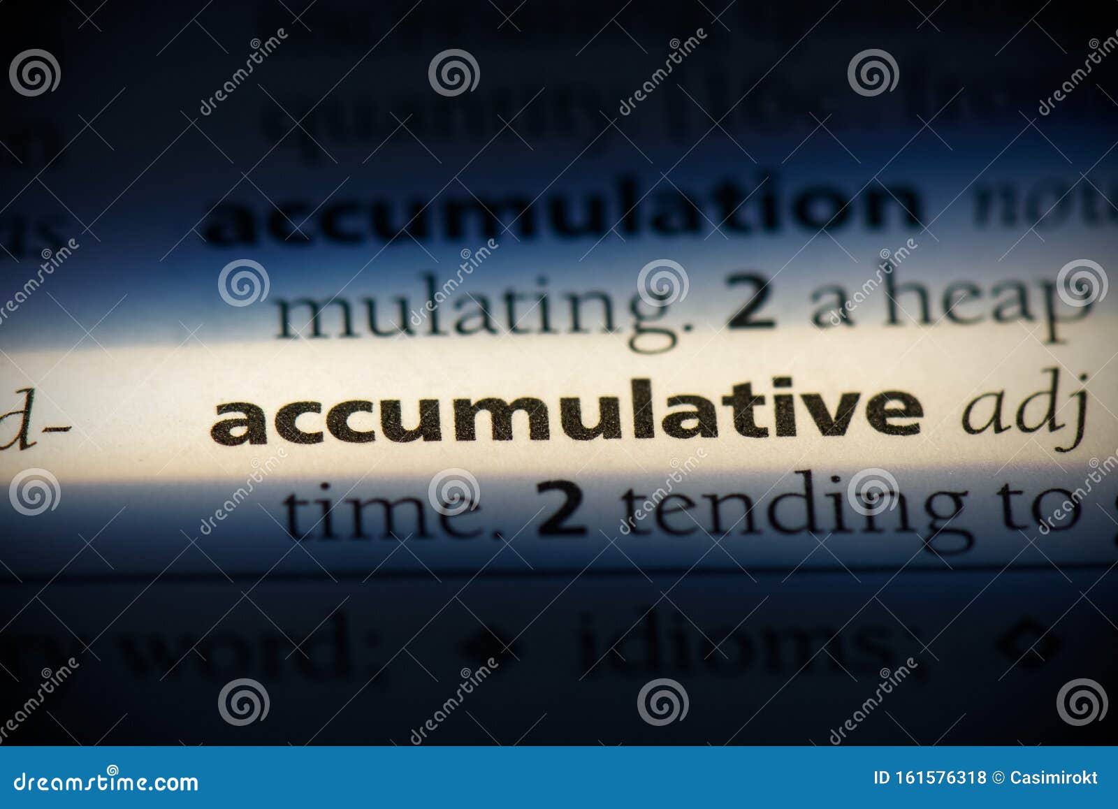 Accumulative stock photo. Image of word, linguistic - 161576318