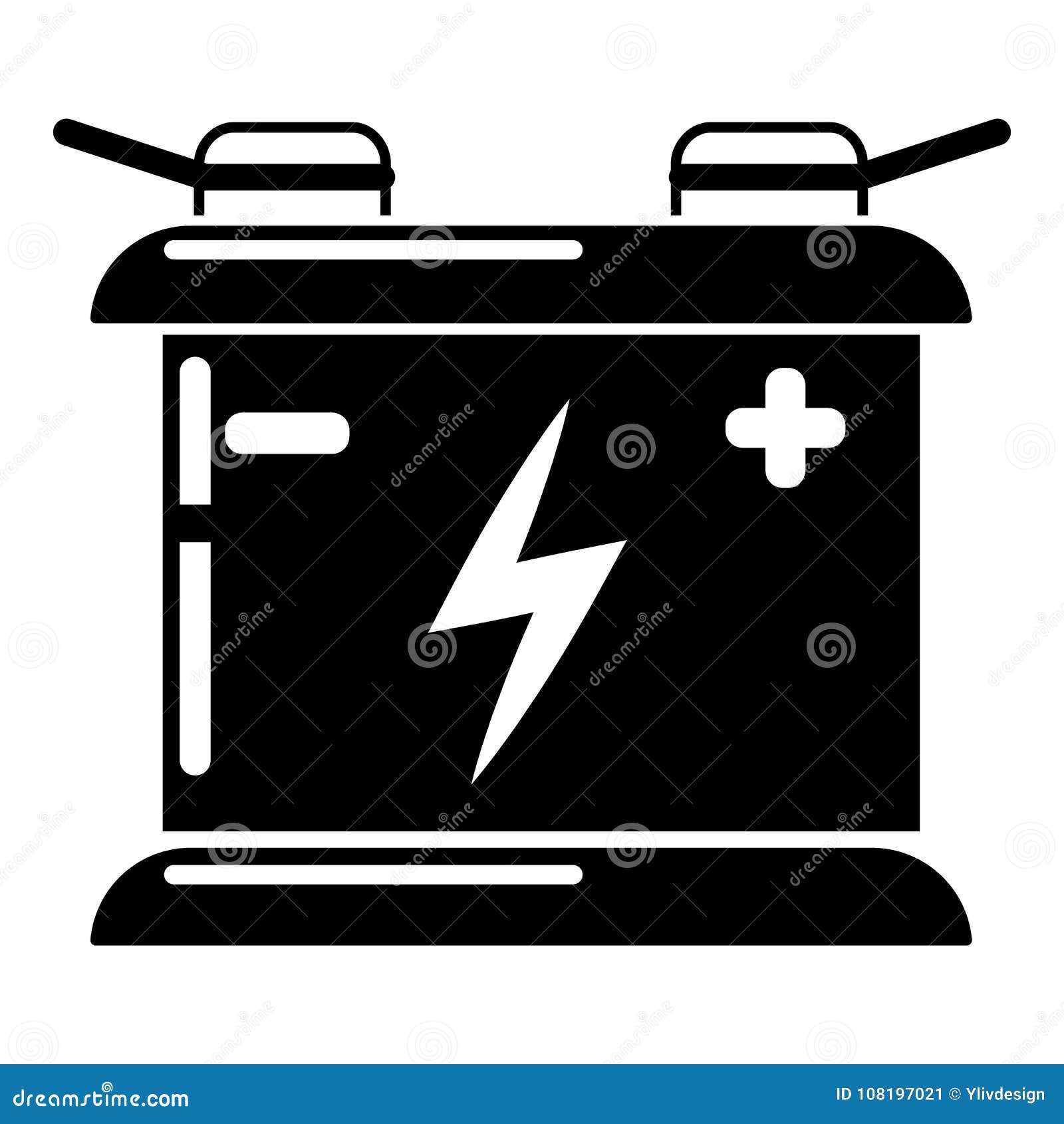 Accumulator Icon, Simple Style. Stock Vector - Illustration of ...