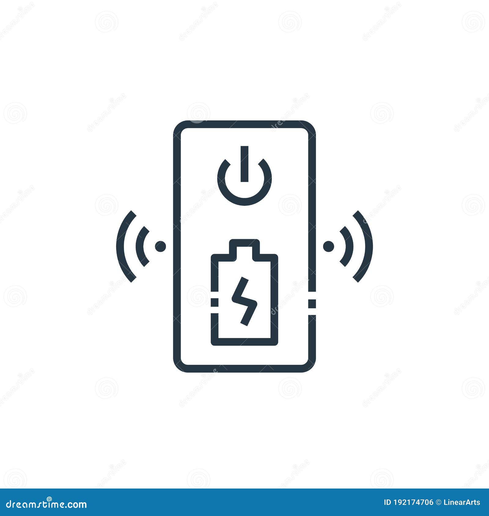 Accumulator Icon Vector from Smart Home Concept. Thin Line Illustration ...