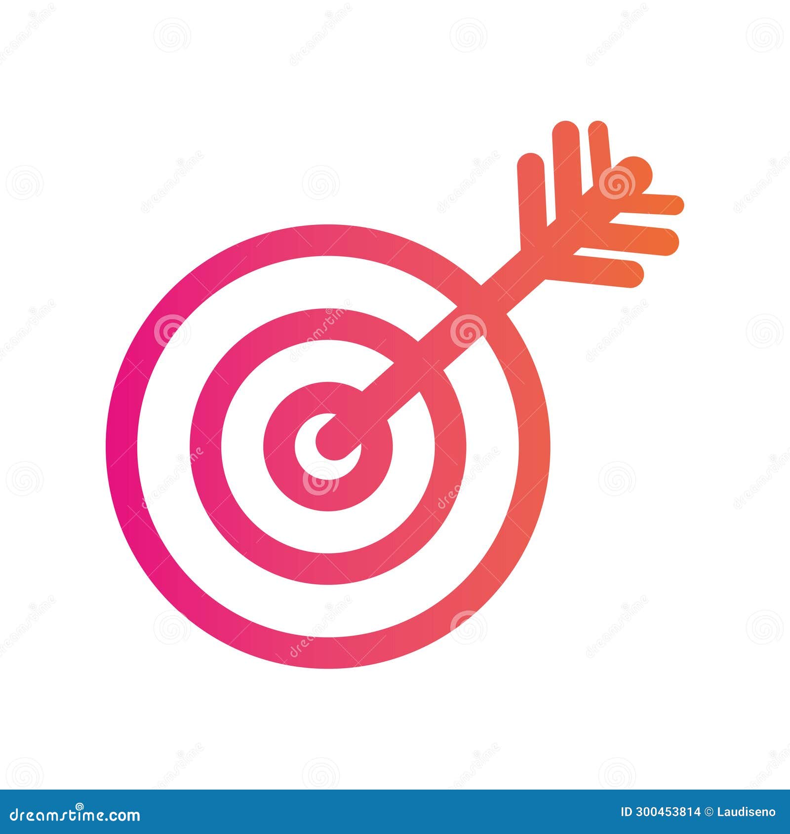 Accuracy aim icon Vector stock vector. Illustration of sign - 300453814