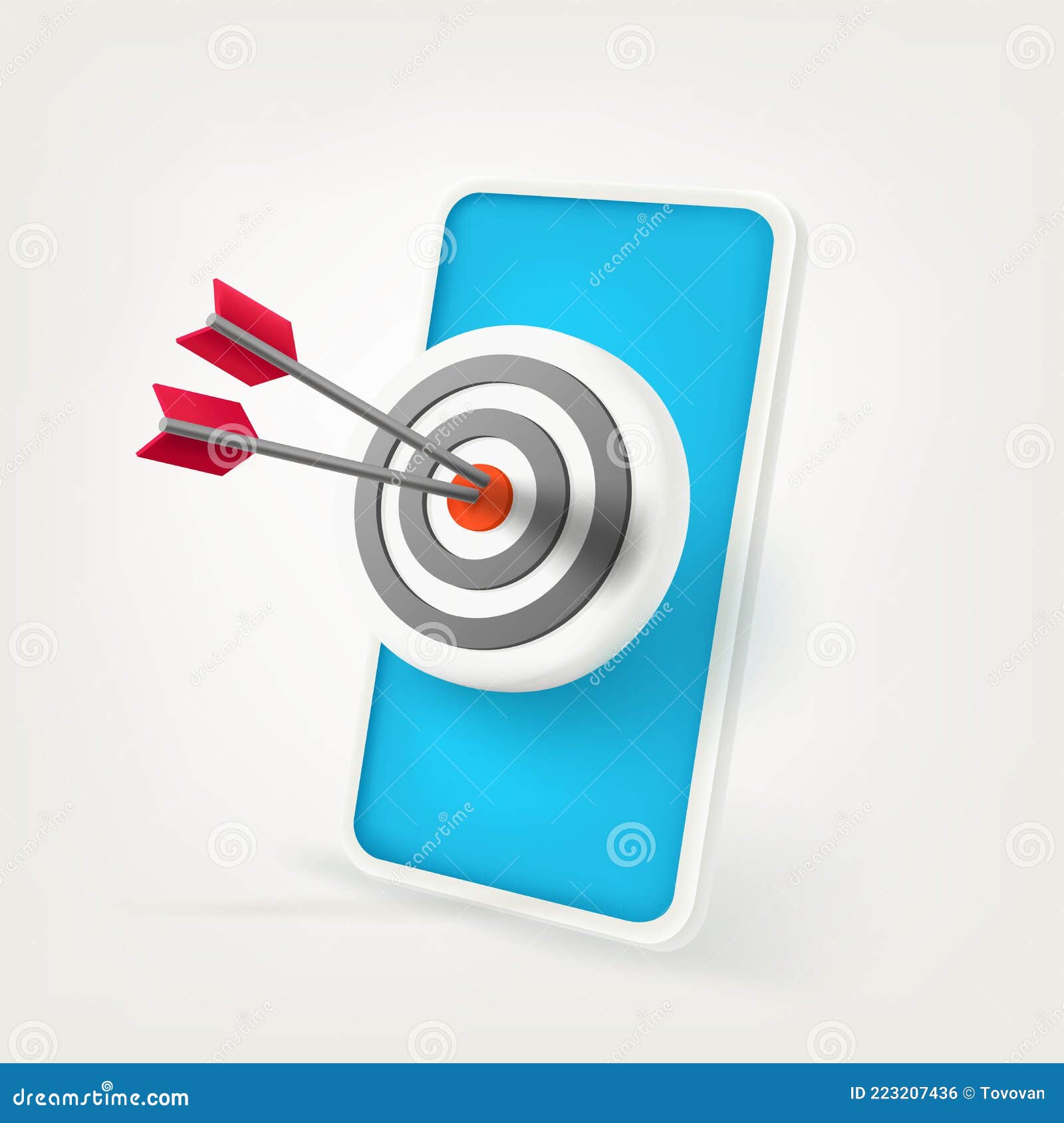 Accuracy in the Aim. Success Concept Stock Vector - Illustration of ...
