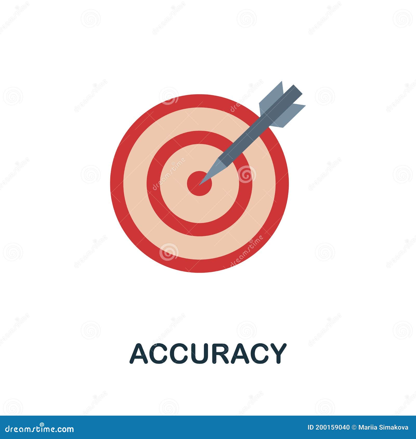 Accuracy Icon. Simple Element from Core Values Collection. Creative ...