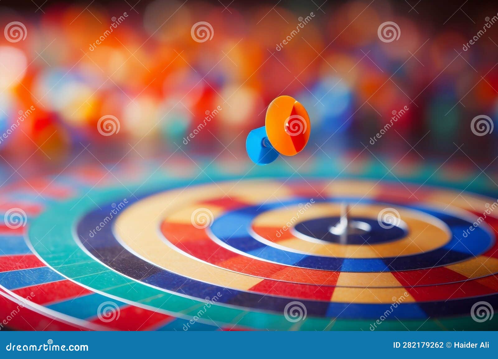 Accurate Arrow Hit Target. Generative AI Stock Illustration ...