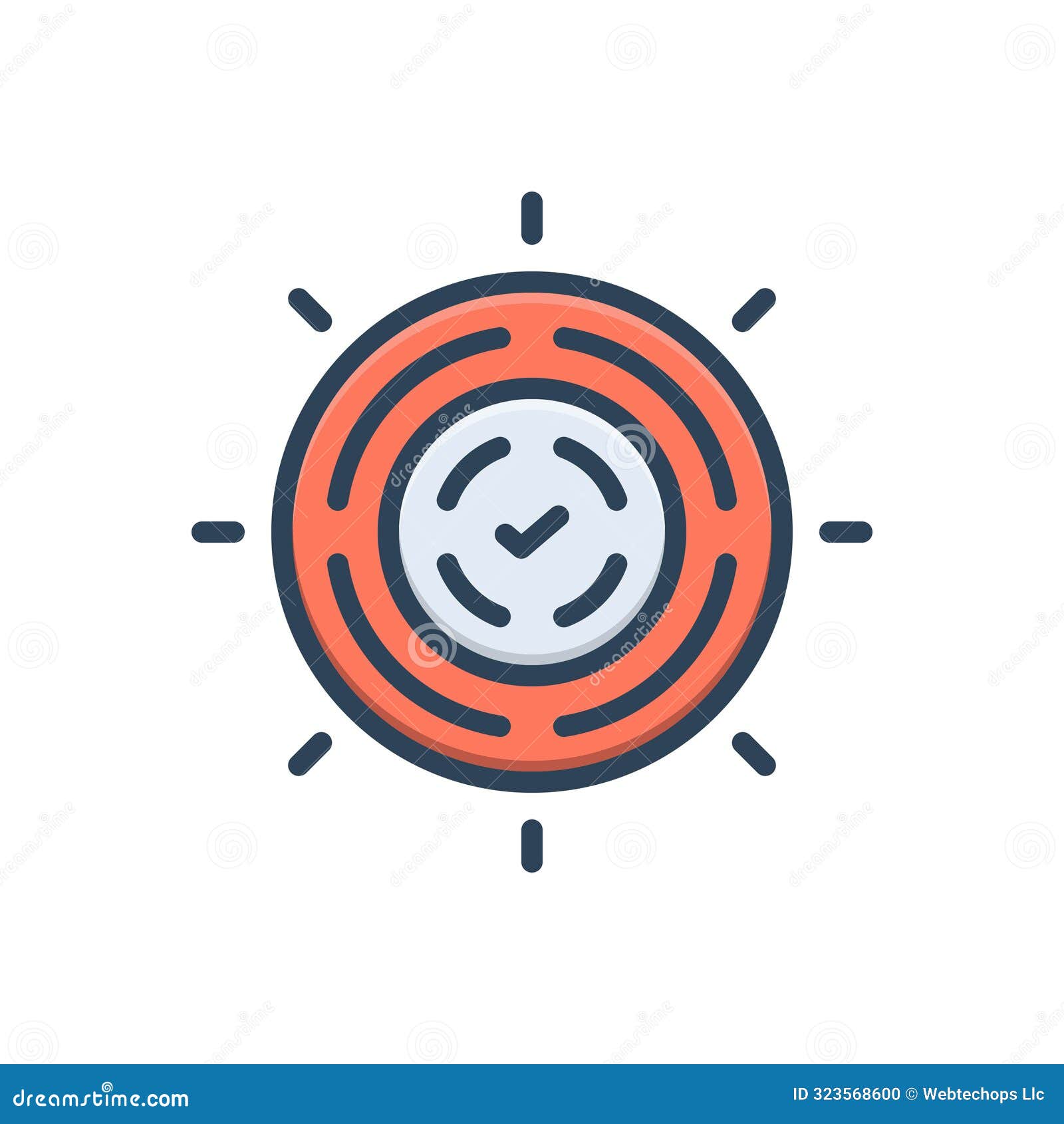 Color Illustration Icon for Accurate, Target and Focus Stock Vector ...