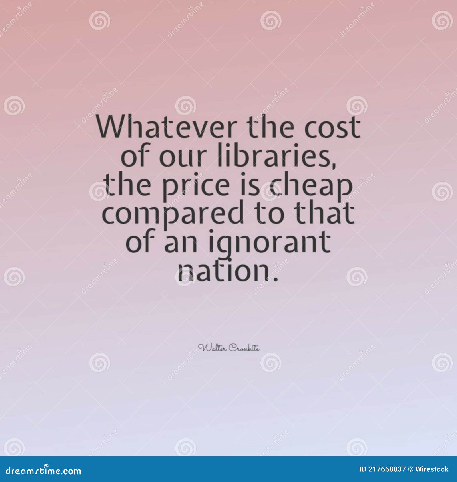 Accurate Quote on Libraries and Their Inefficient Use Stock Image ...