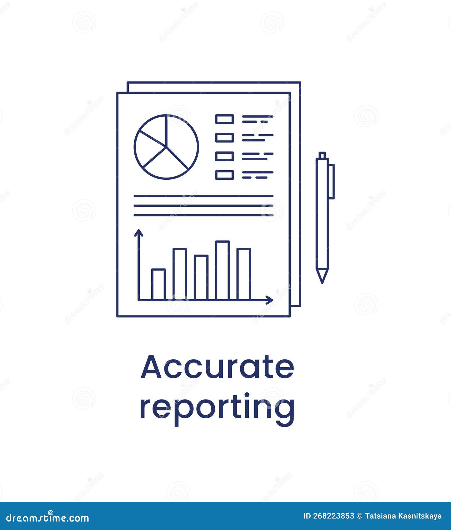 Accurate Reporting Icon, ESG Governance Concept. Vector Illustration ... Accurate Reporting Icon, ESG Governance Concept. Vector Illustration ...