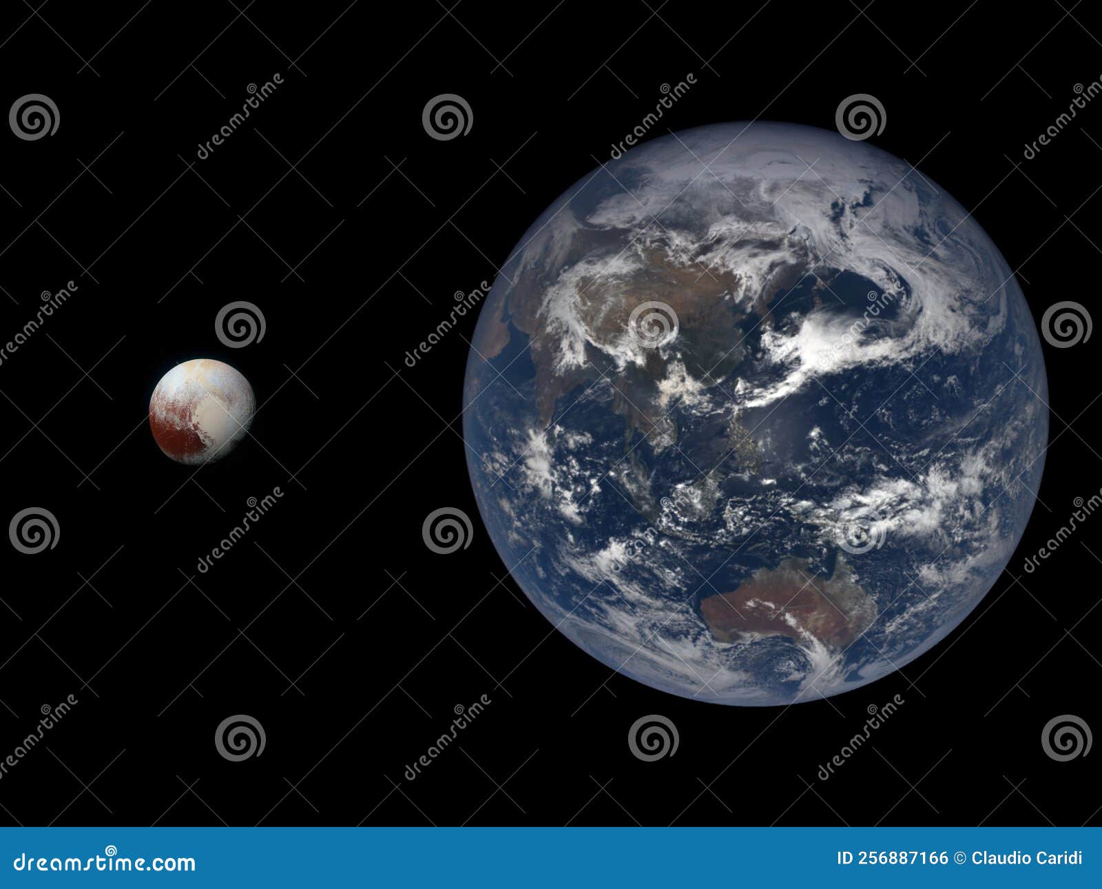 Accurate Size Comparison Of Earth And Pluto. Planets Of Solar System ... Accurate Size Comparison Of Earth And Pluto. Planets Of Solar System ...