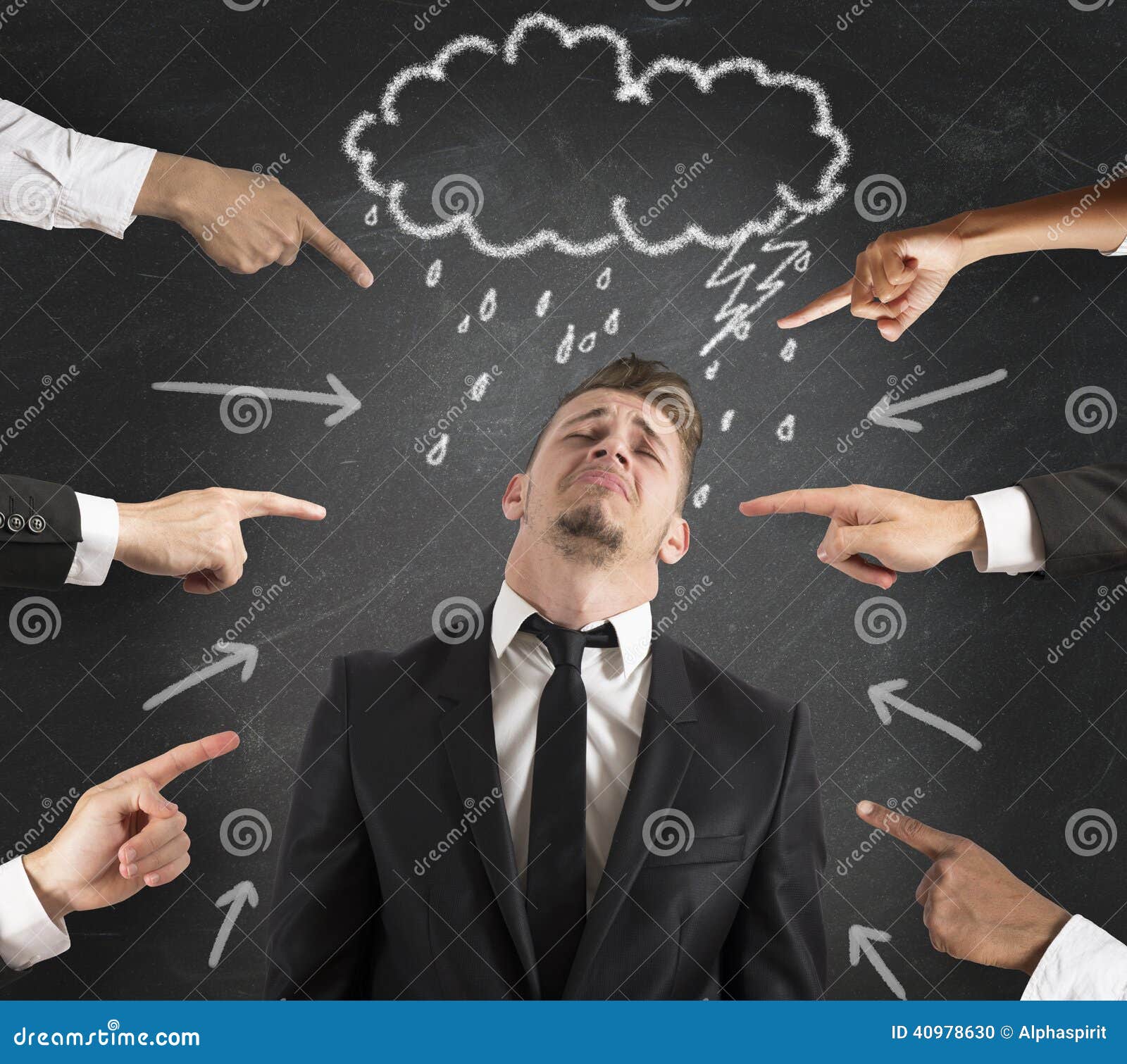 Accused businessman stock photo. Image of distrust, cloudy - 40978630