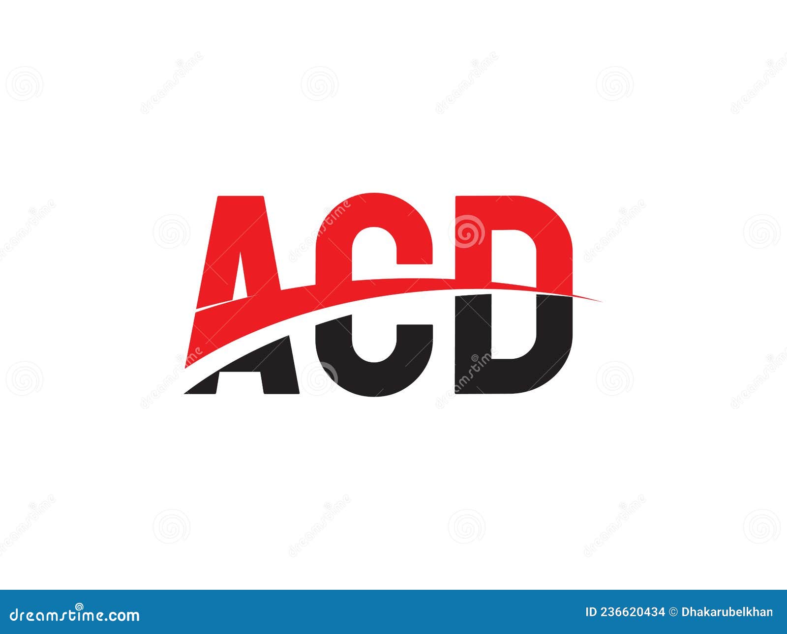 ACD Letter Initial Logo Design Vector Illustration Stock Vector ...
