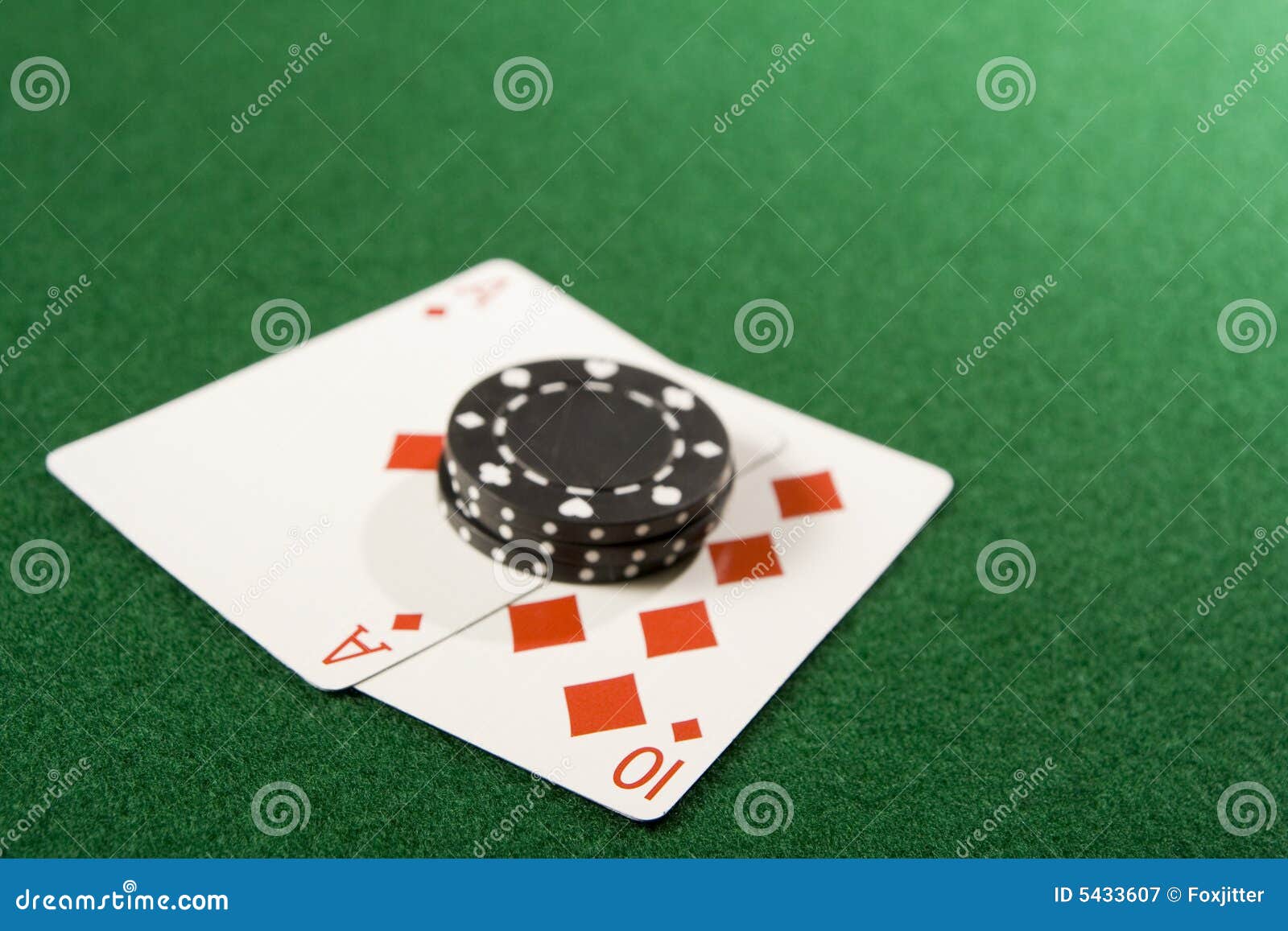 Ace and 10 of Diamonds stock image. Image of success, copy - 5433607