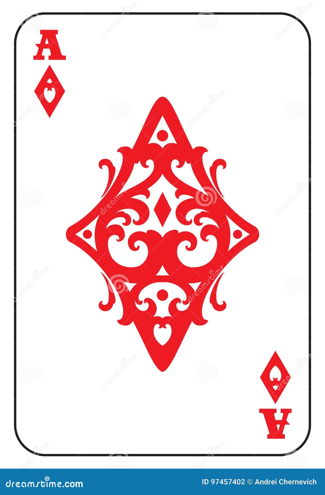 Playing Cards Ace Of Diamonds