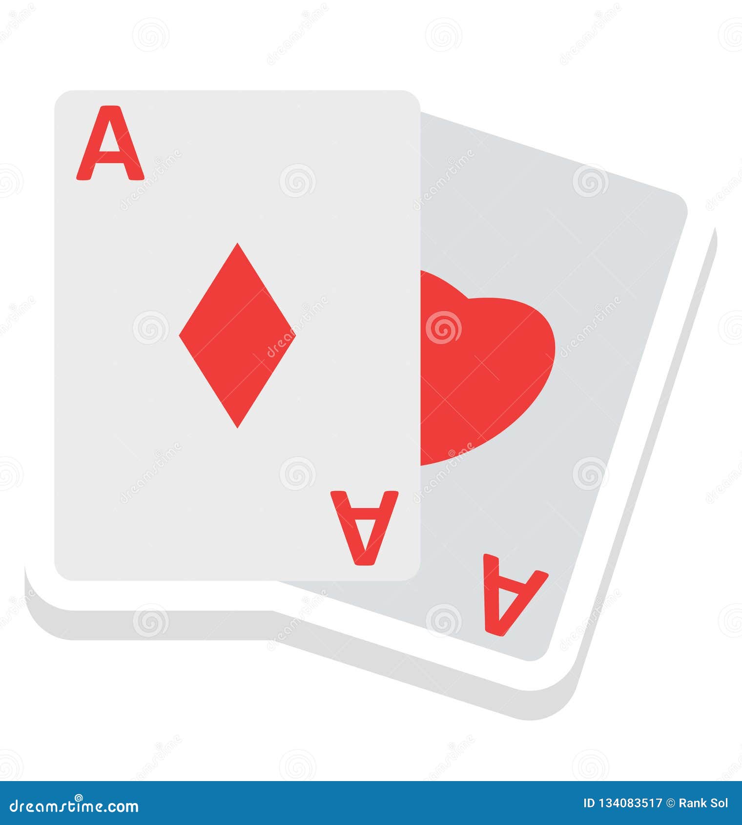 Ace of Heart, Suit Card Vector Icon that Can Be Easily Modified or Edit ...