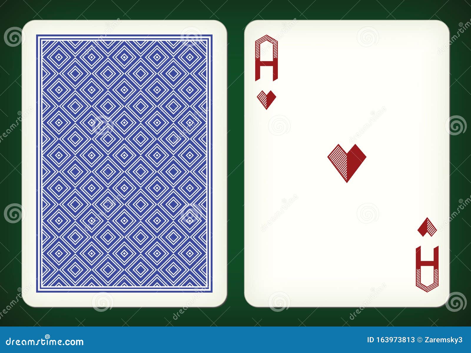 Ace of Hearts - Playing Cards Vector Illustration Stock Vector ...