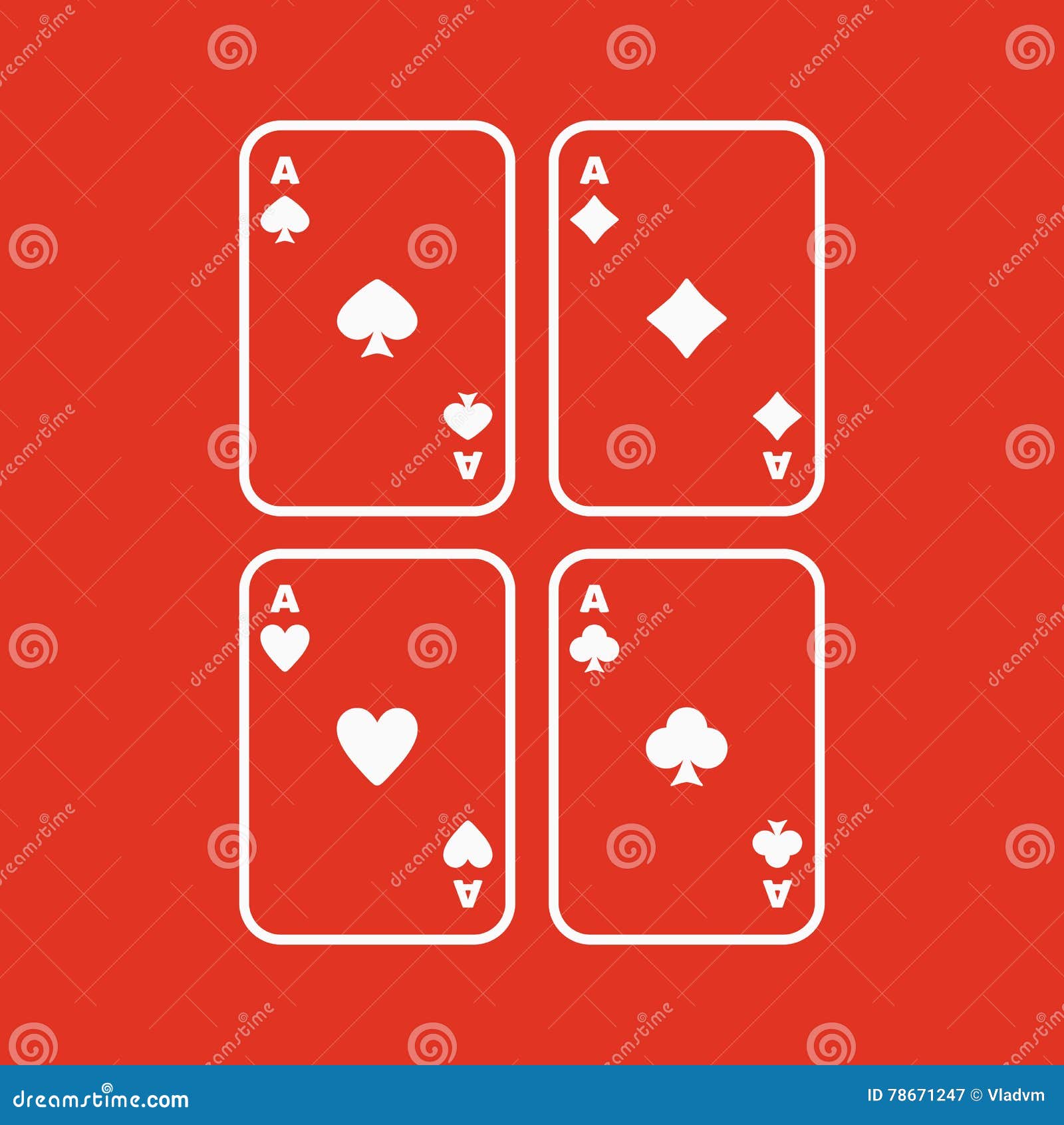 The Ace Icon. Playing Card Suit Symbol Stock Vector - Illustration of ...