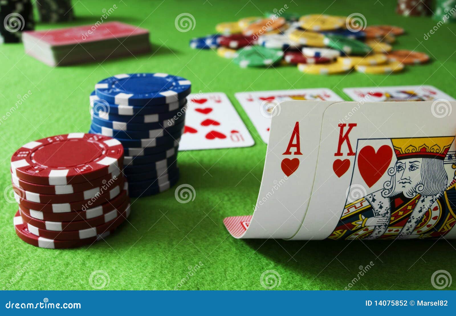 Ace King and Royal flush stock photo. Image of gambling - 14075852