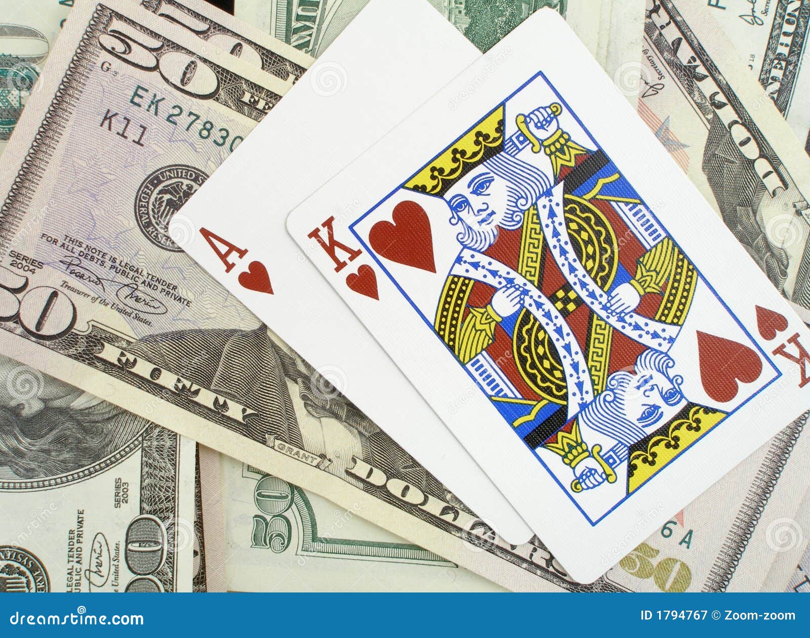 Ace and king suited stock image. Image of poker, gamble - 1794767