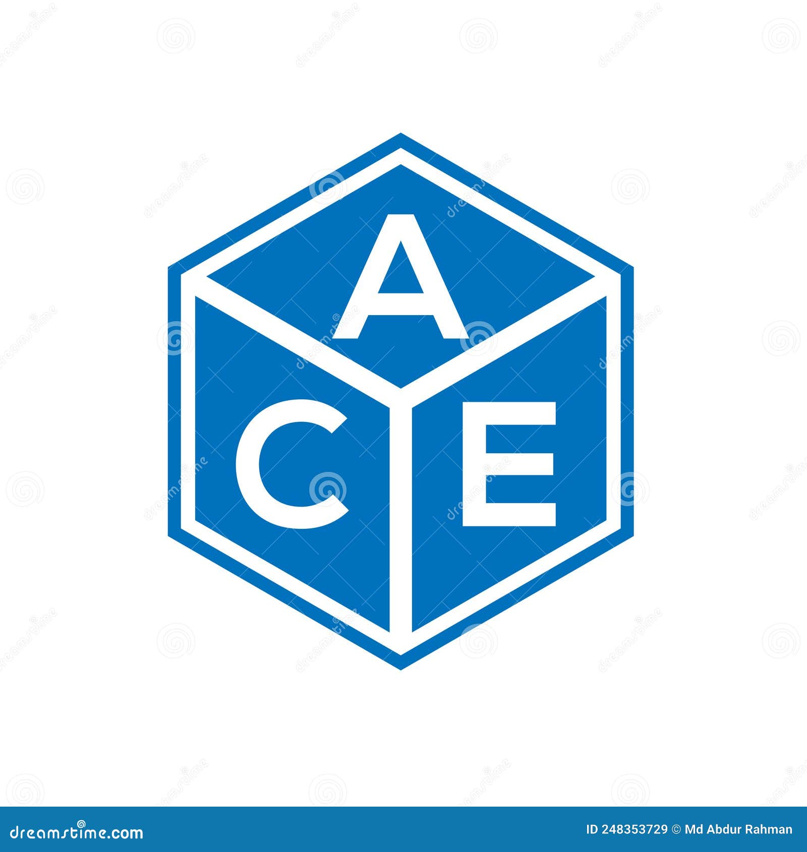 ACE Letter Logo Design on Black Background. ACE Creative Initials ...