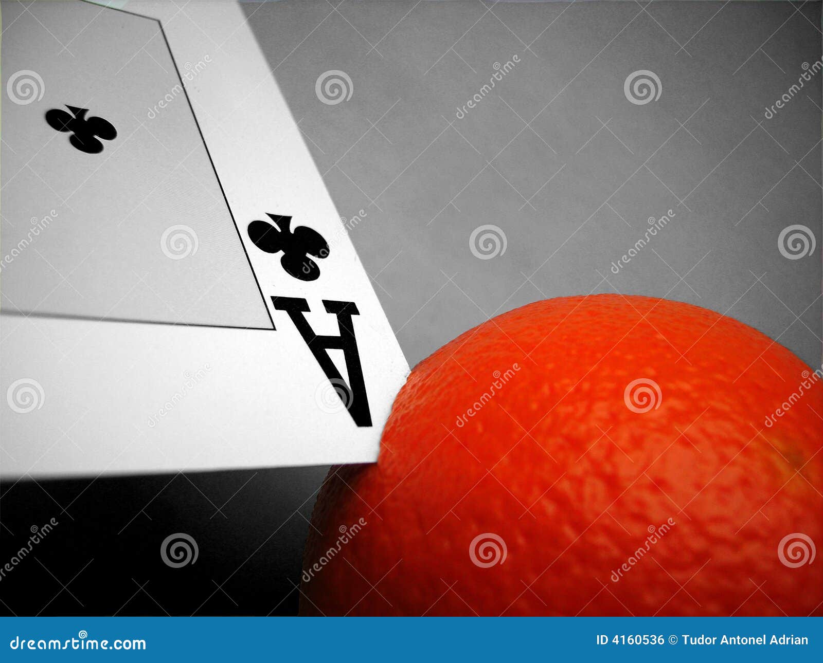Ace in orange stock photo. Image of flush, orange, betting - 4160536