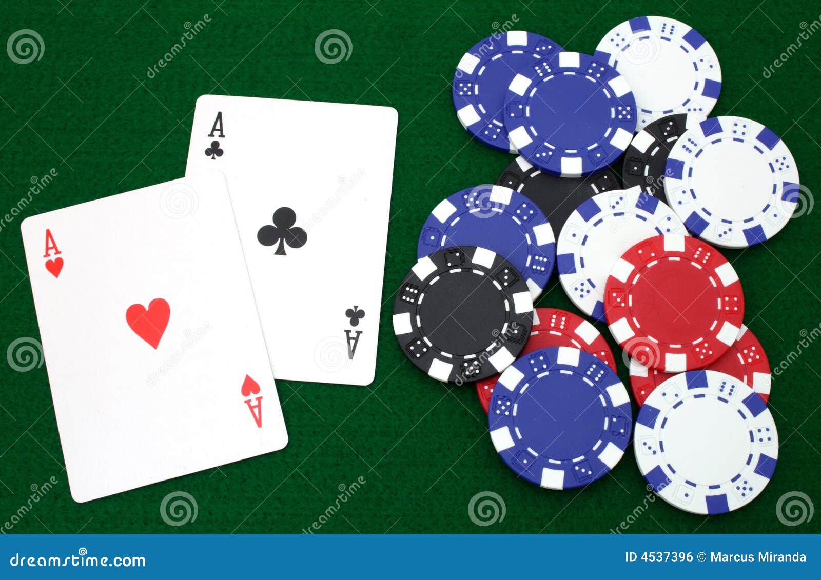 Ace pair stock photo. Image of hand, green, entertainment - 4537396