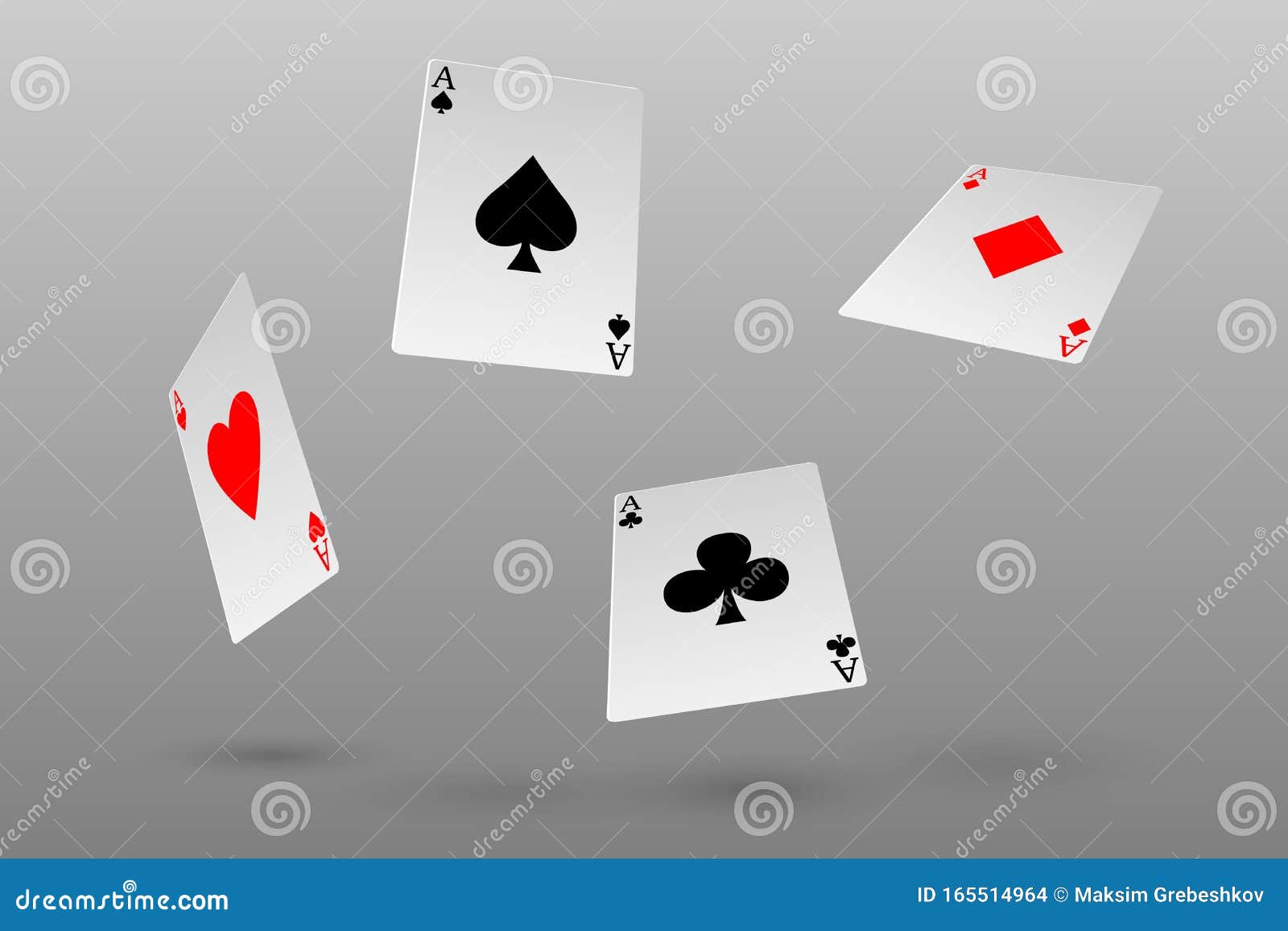 Ace playing cards stock illustration. Illustration of poker - 165514964