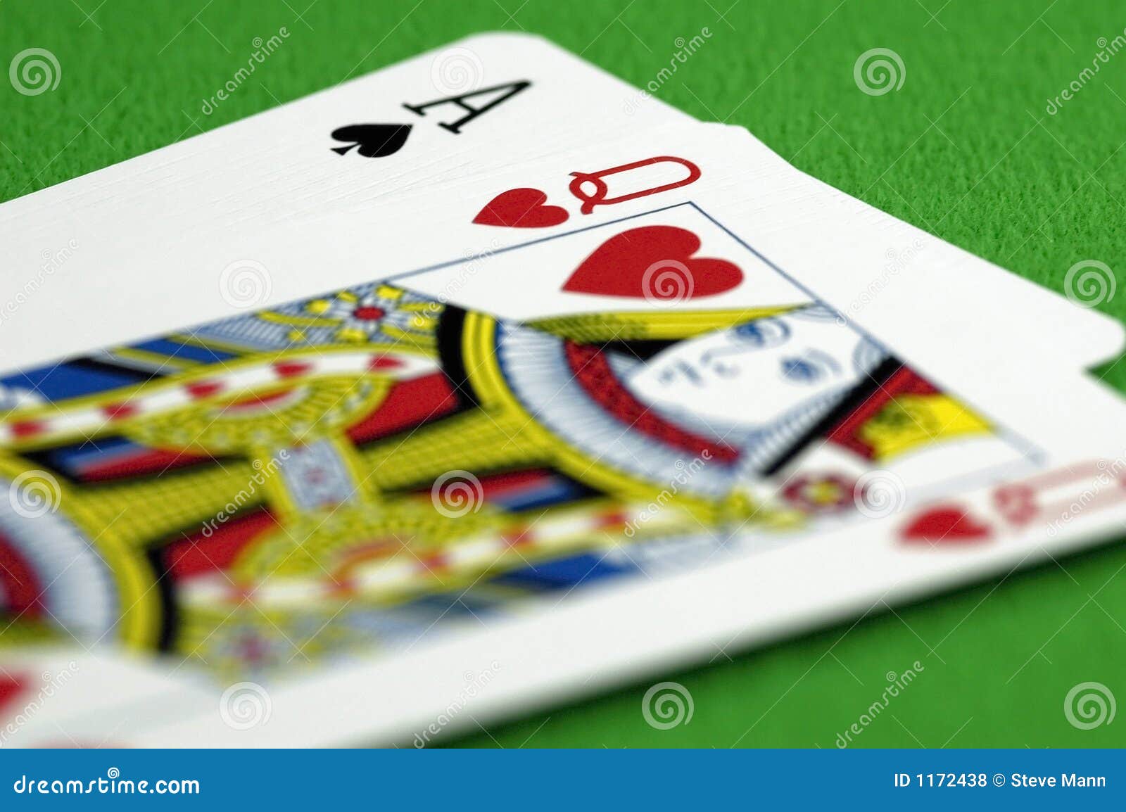 Ace and the Queen stock photo. Image of heart, aces, foolishness - 1172438