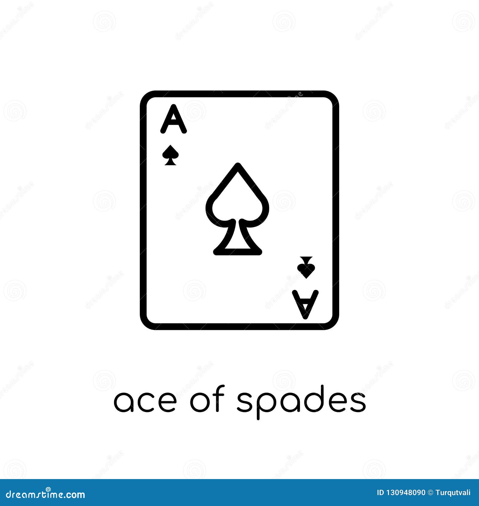 Ace Of Spades Icon Logo Design. Flat Related Icon For Web And Mobile ...