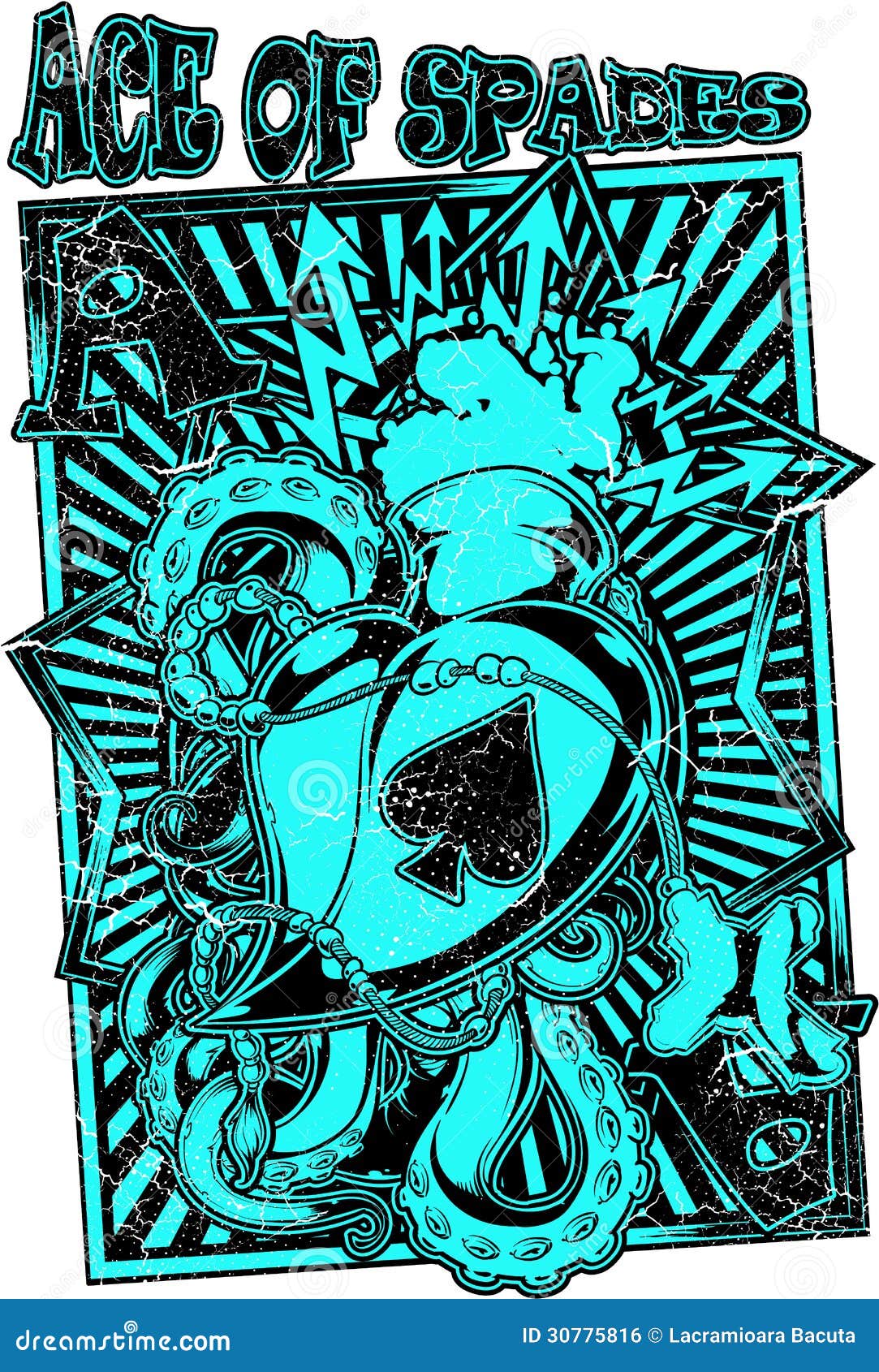 Ace Of Spades Vector Illustration | CartoonDealer.com #9297398