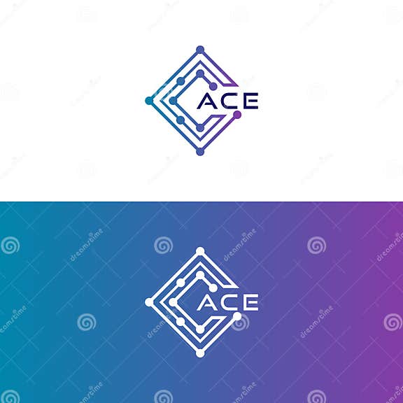 Ace Tech Initial Logo Design Icon for Technology, Digital, Tech ...
