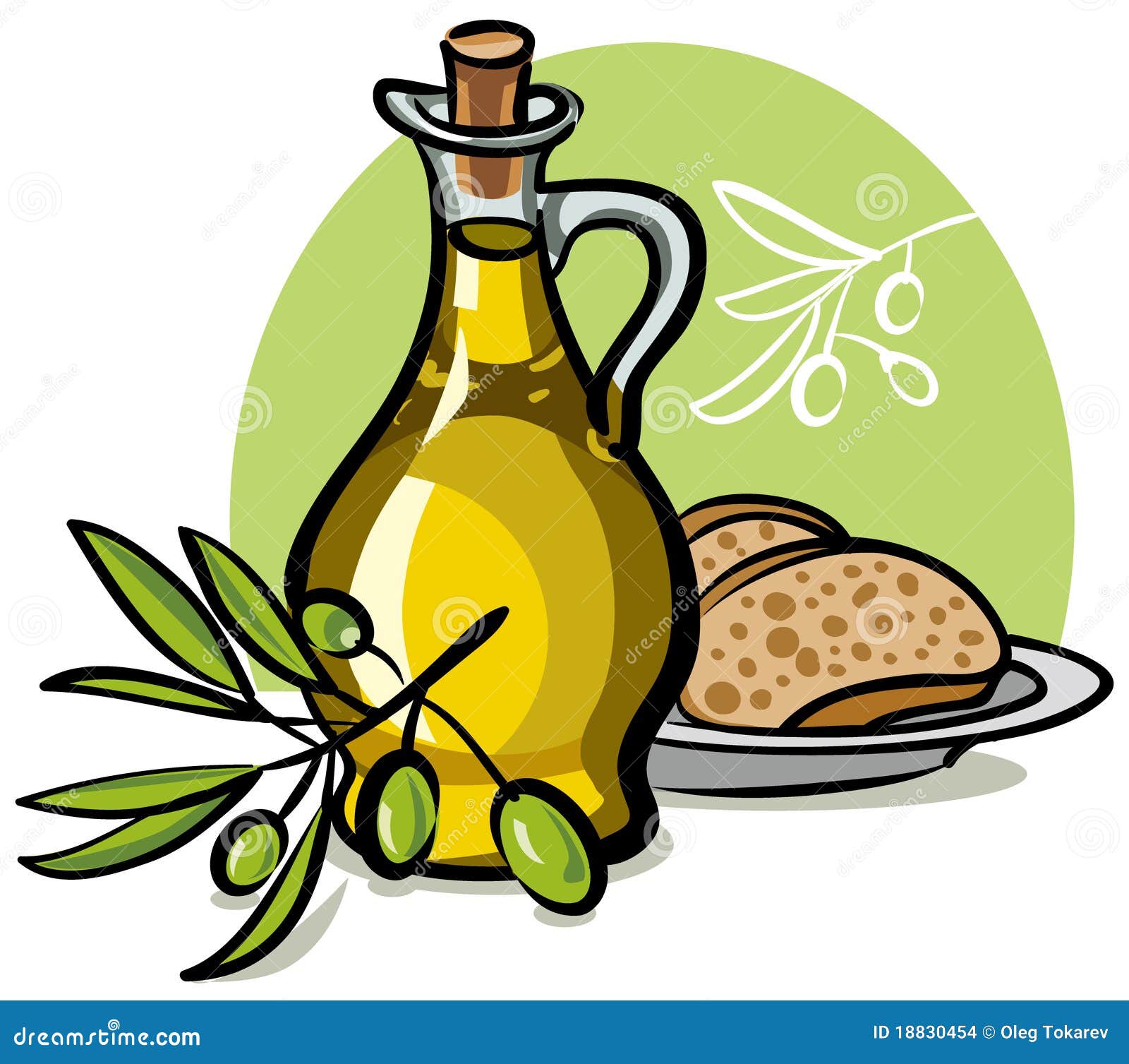 Aceite de oliva ilustración del vector. Ilustración de cultura - 18830454