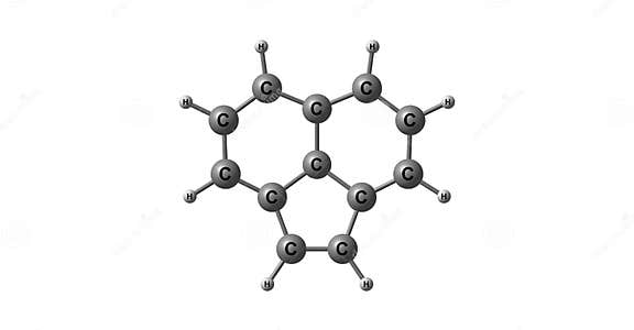 Acenaphthylene Molecular Structure Isolated on White Stock Illustration ...