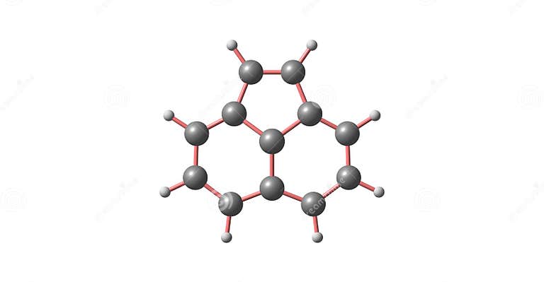 Acenaphthylene Molecular Structure Isolated on White Stock Illustration ...