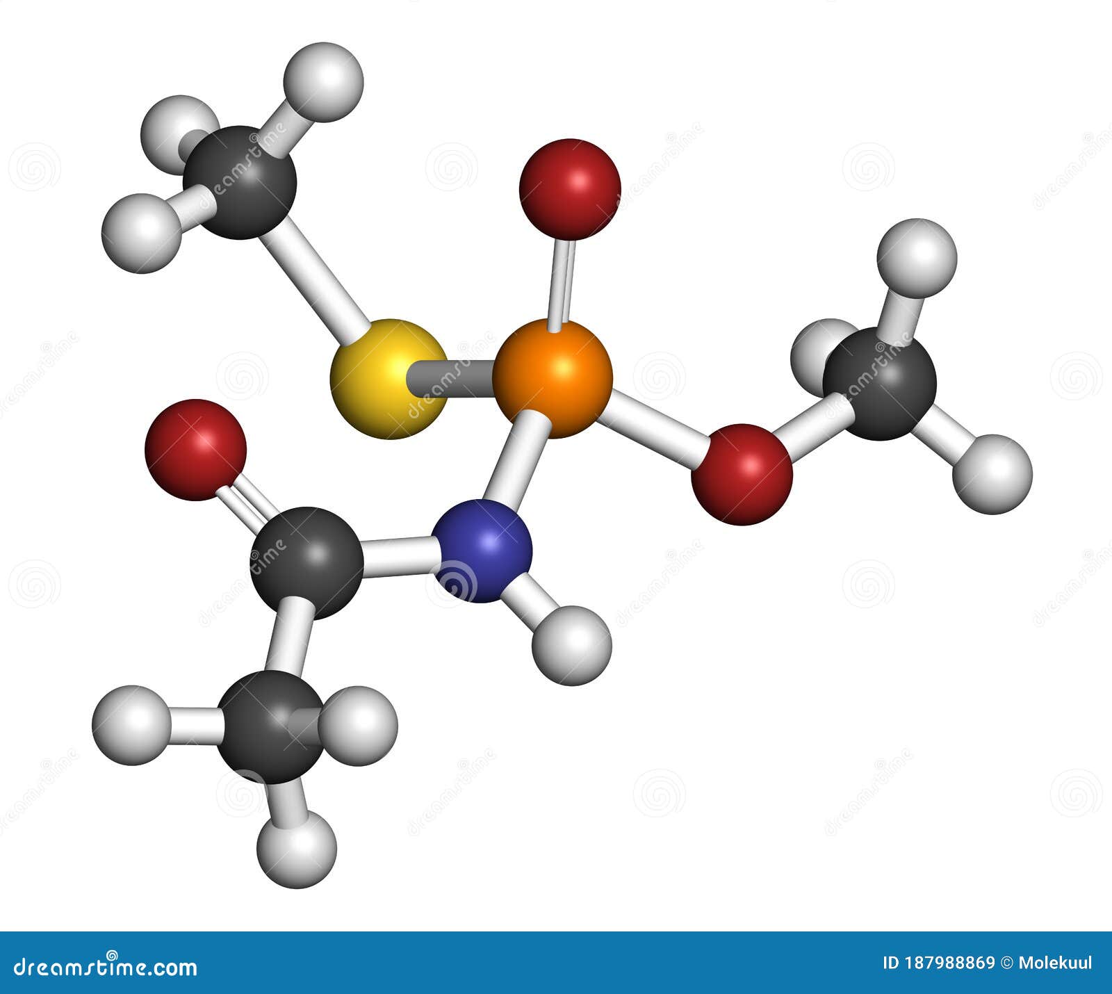 Acephate Insecticide Molecule. Skeletal Formula. Royalty-Free Stock ...