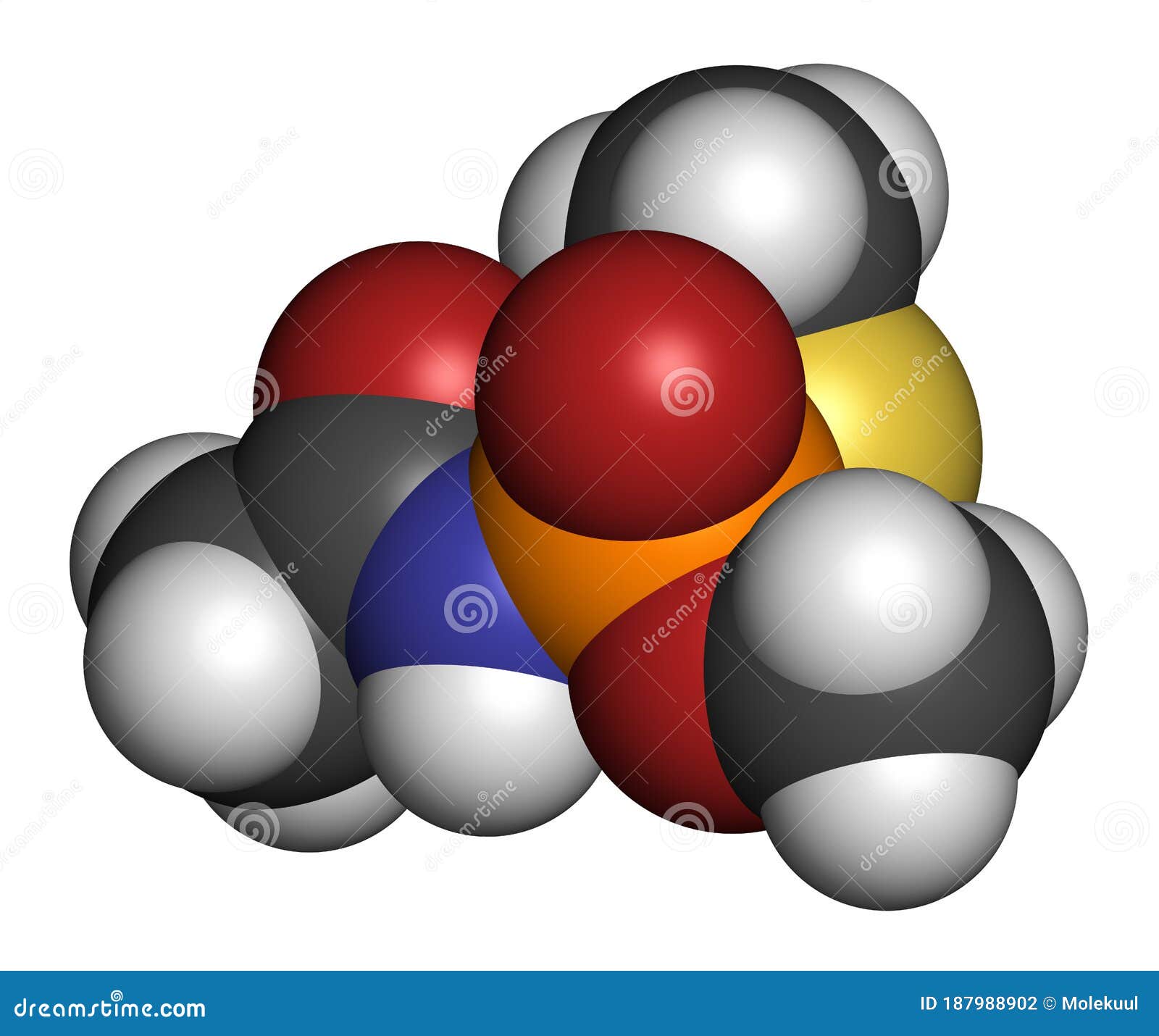 Acephate Insecticide Molecule. Skeletal Formula. Vector Illustration ...