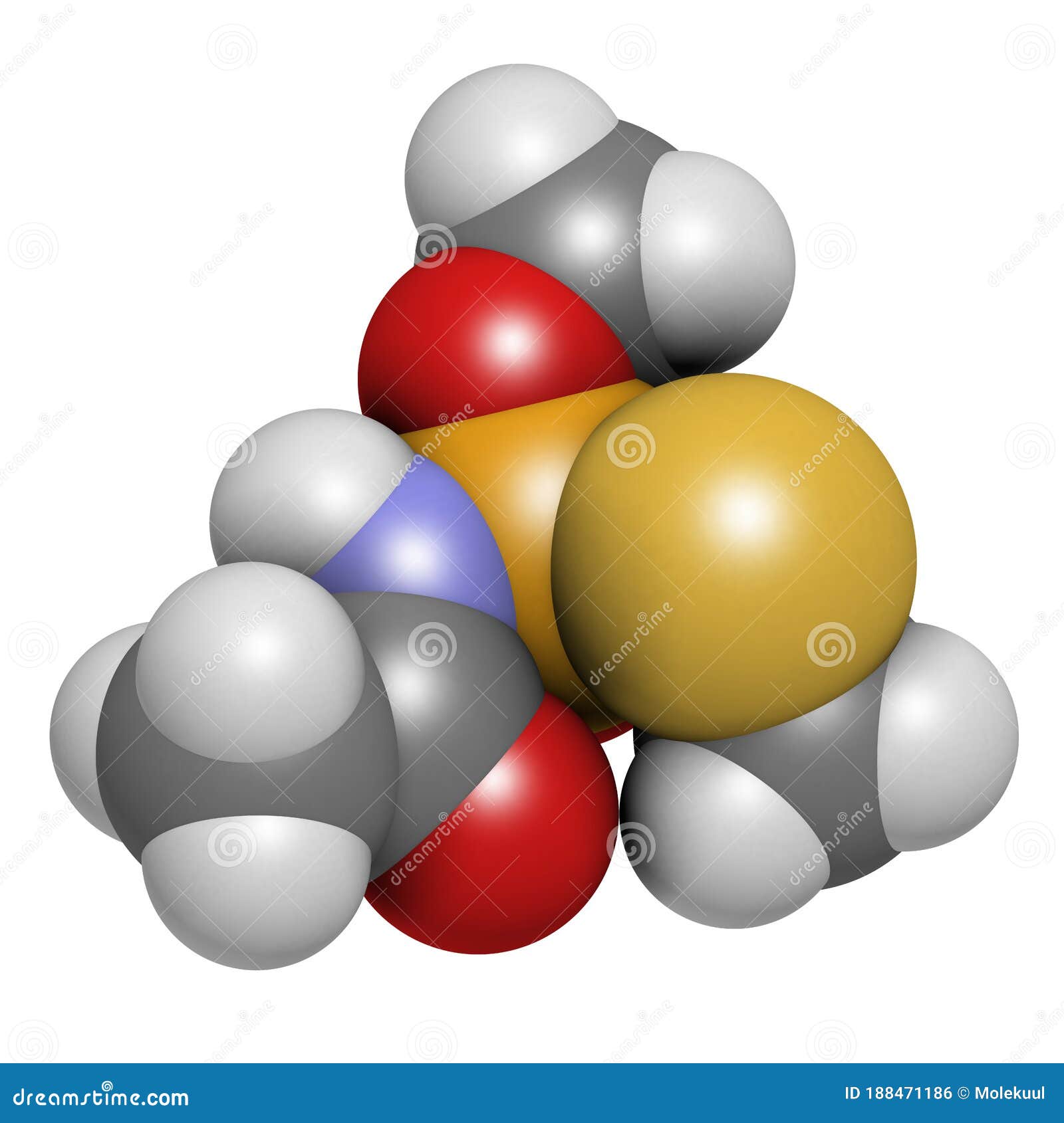 Acephate Insecticide Molecule. Skeletal Formula. Vector Illustration ...