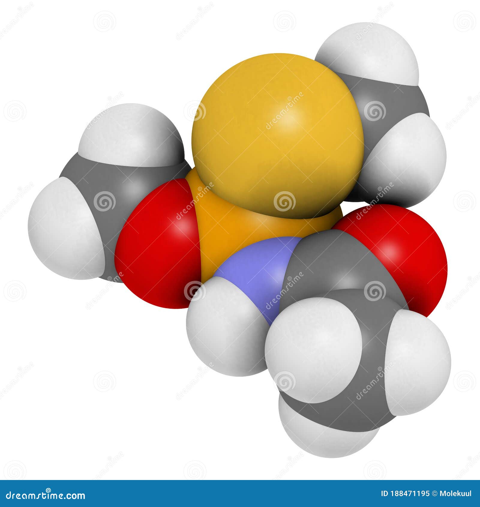 Acephate Insecticide Molecule. Skeletal Formula. Vector Illustration ...