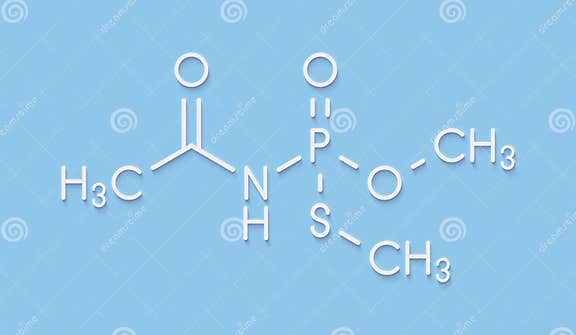 Acephate Insecticide Molecule. Skeletal Formula. Stock Illustration ...