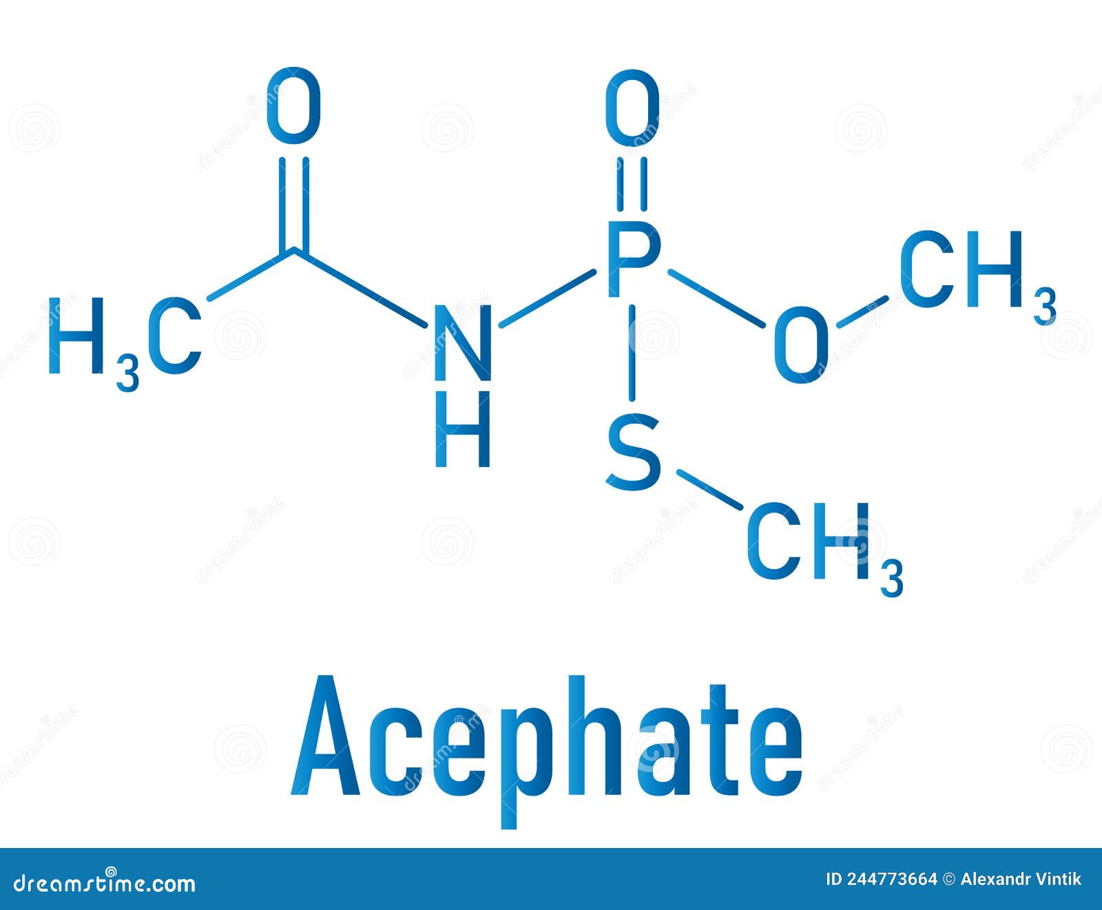 Acephate Insecticide Molecule. Skeletal Formula Stock Vector ...