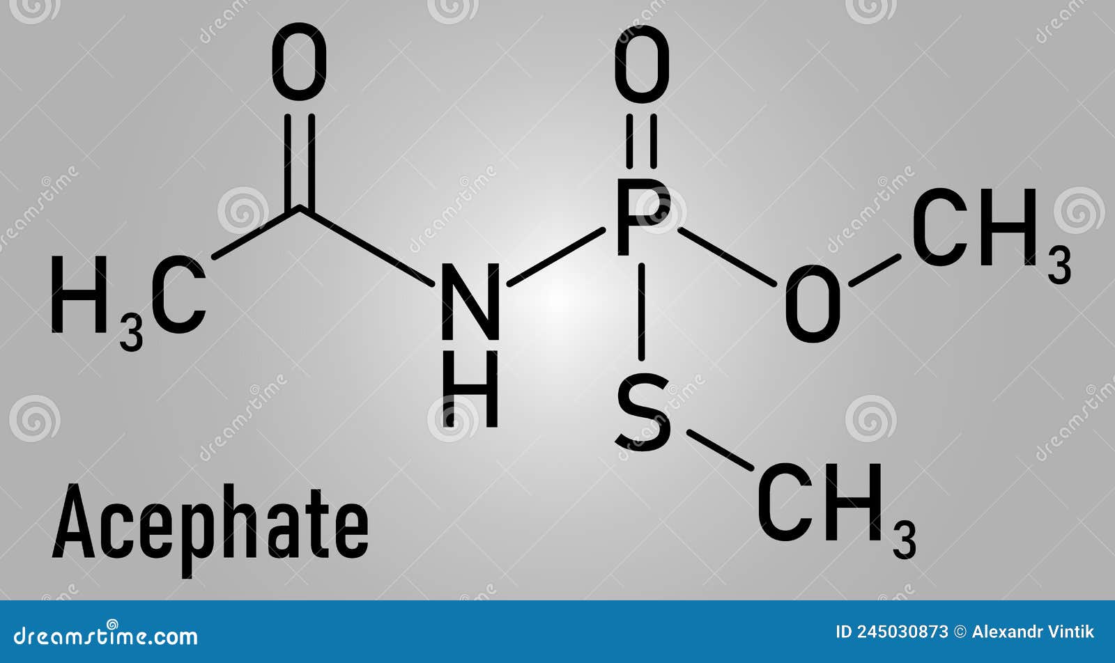 Acephate Insecticide Molecule. Skeletal Formula Stock Vector ...