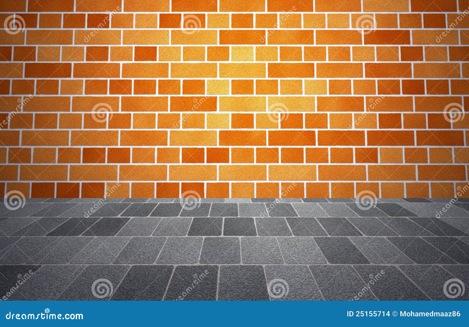 Acera de Brickwall stock de ilustración. Ilustración de cara - 25155714