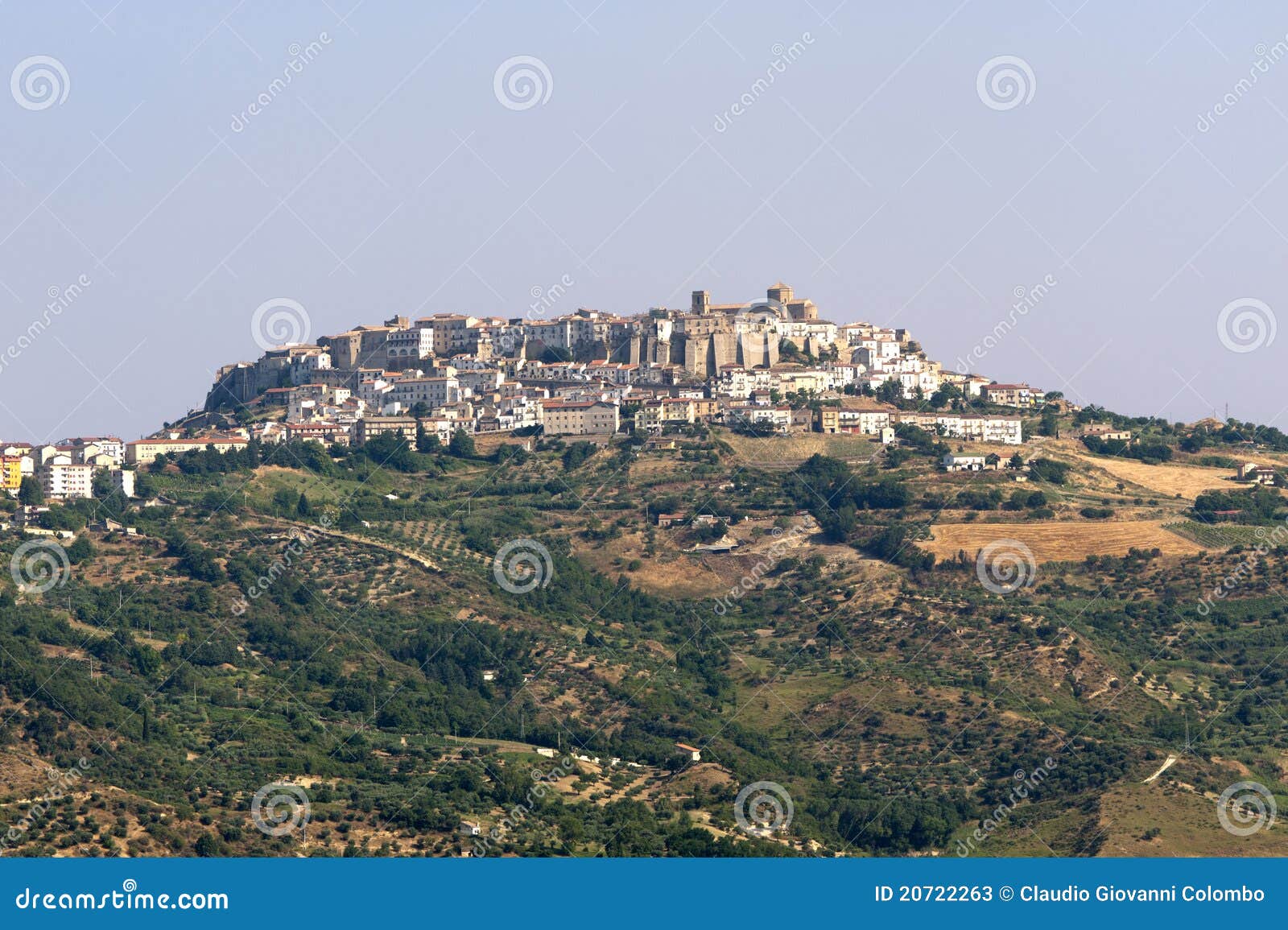 Acerenza (Basilicata, Italy) at Summer Stock Image - Image of cityscape ...