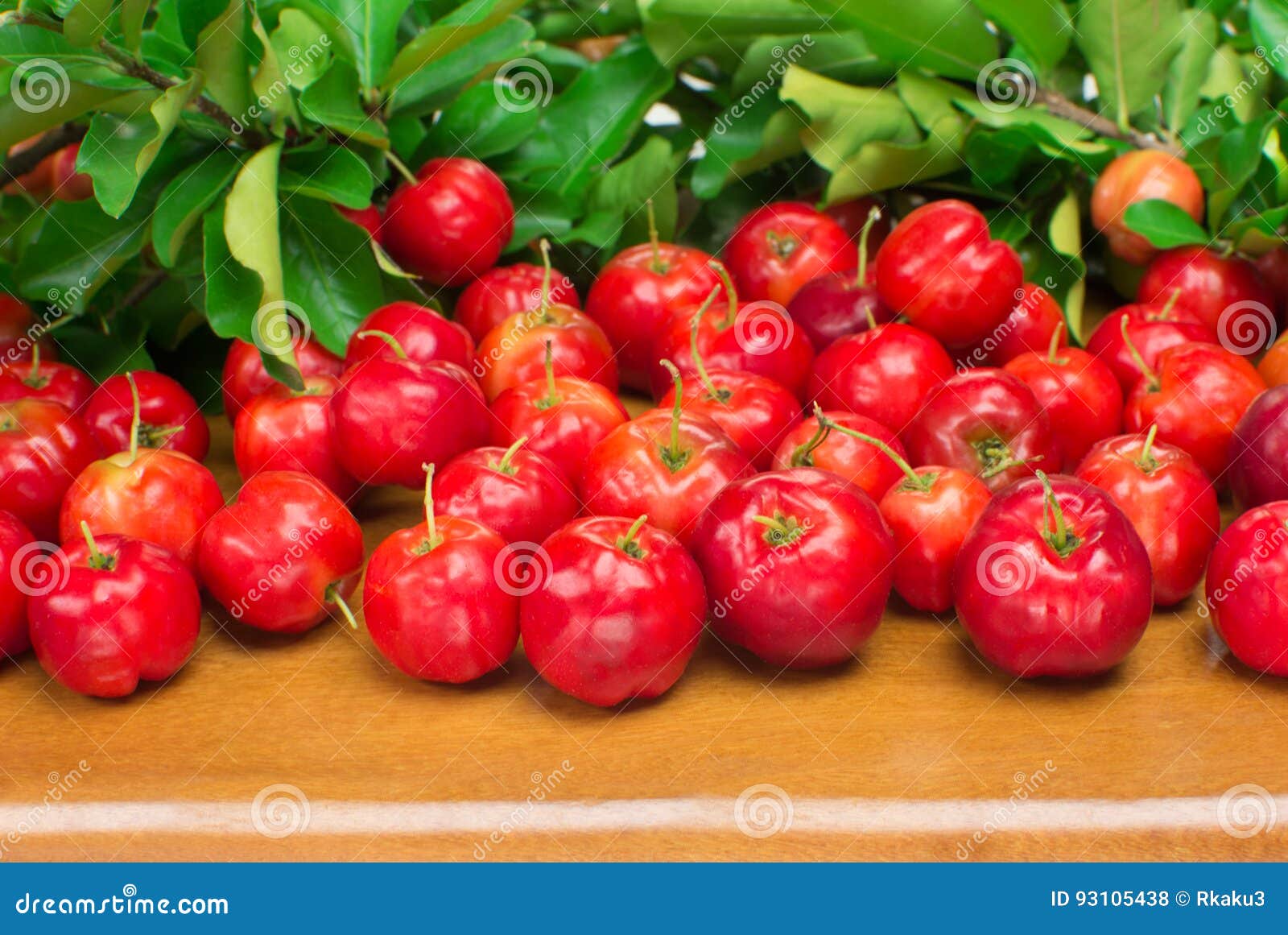 Acerolas in Wood Background Close Stock Photo - Image of vitamin, juice ...