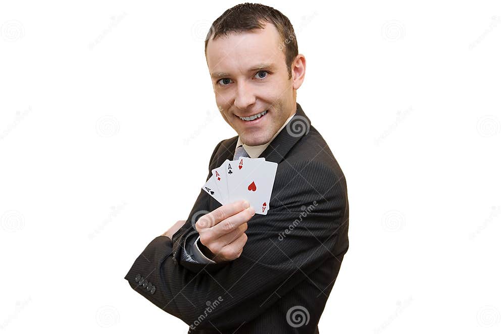 Aces stock photo. Image of smile, successful, isolated - 12239930