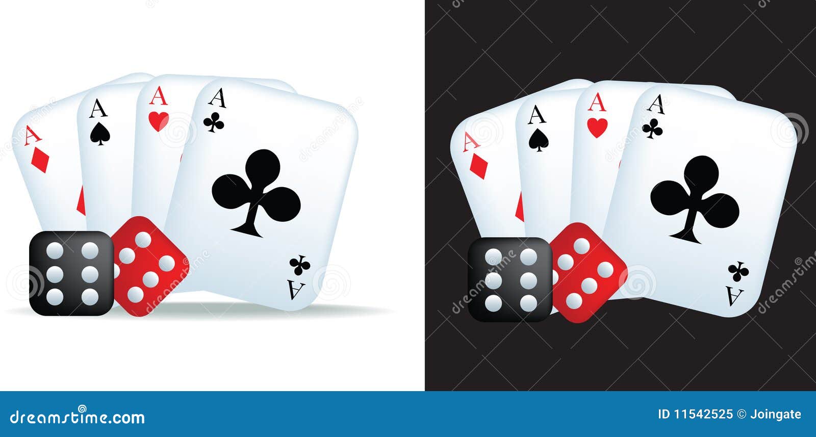 Aces and dice stock vector. Illustration of aces, gamble - 11542525