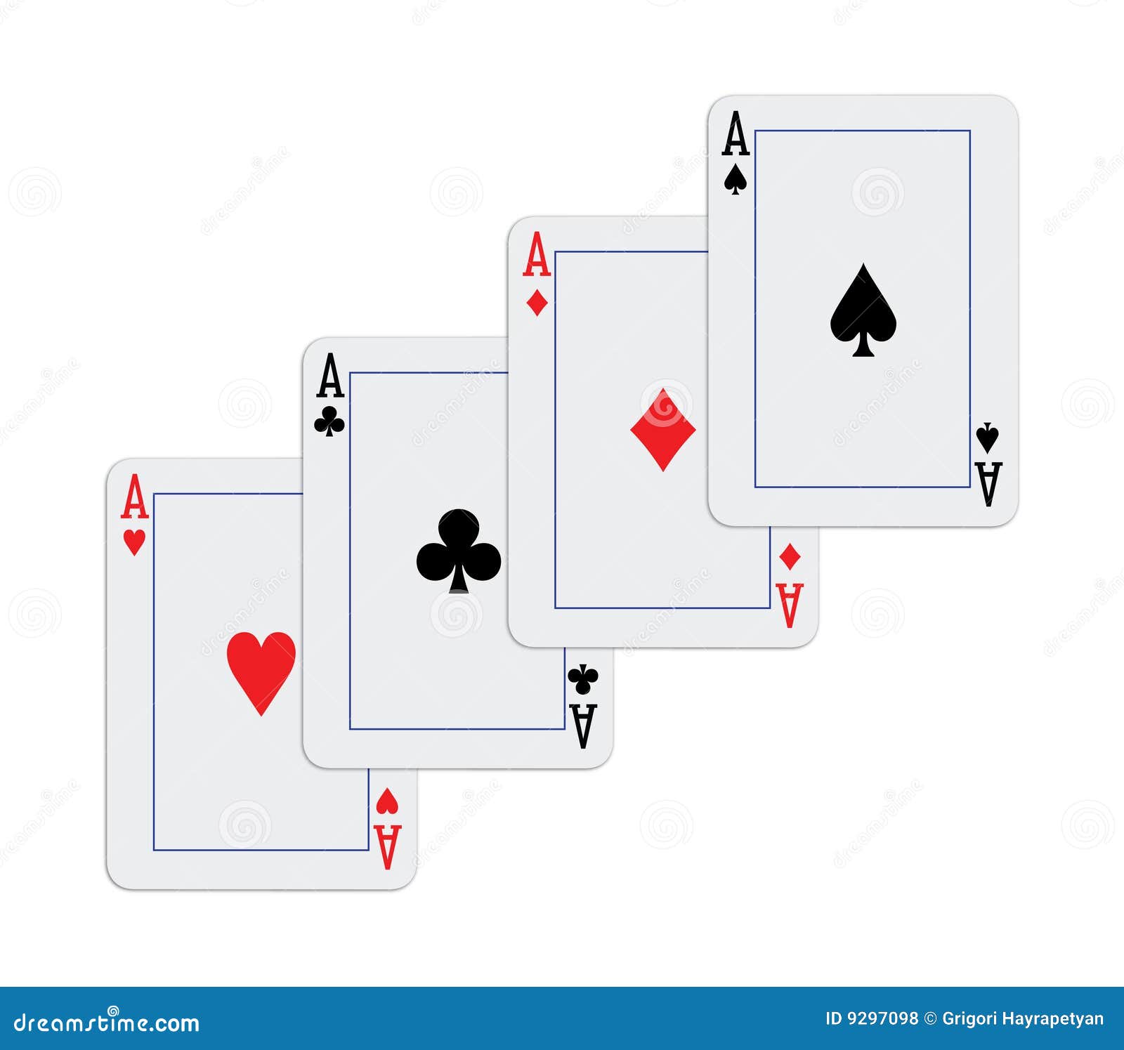 Aces Hand Cascade Playing Cards Stock Photography | CartoonDealer.com ...