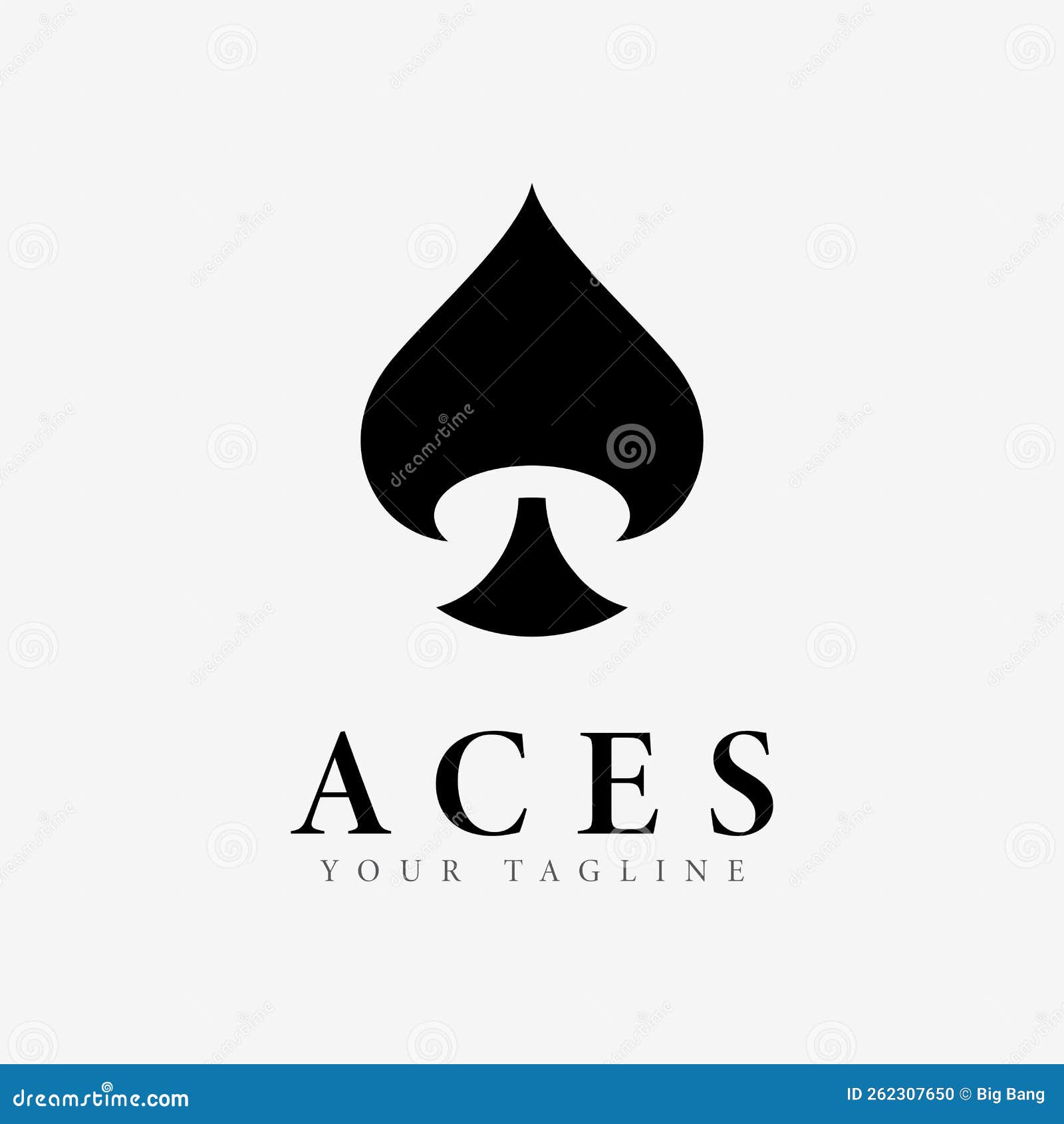 Aces Logo Design Vector Icon Stock Vector - Illustration of black, risk ...