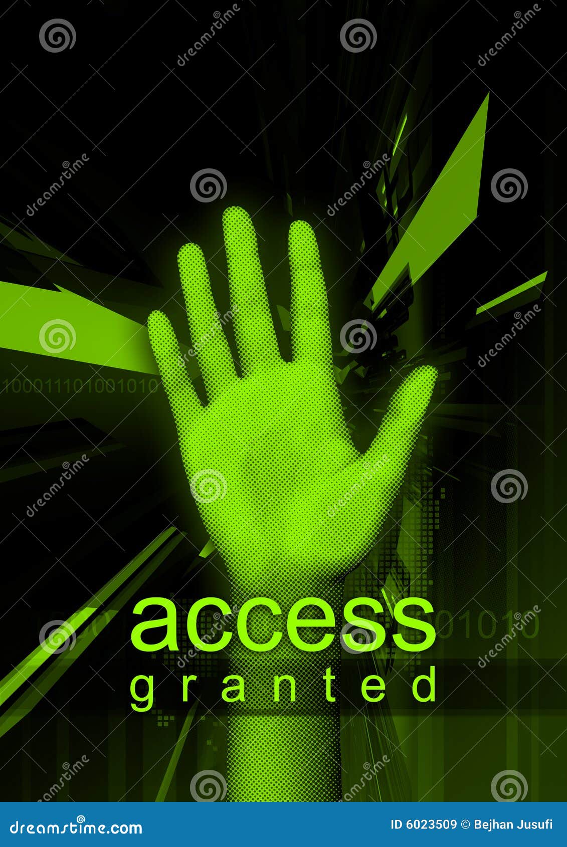 Acesso concedido ilustração stock. Ilustração de moderno - 6023509