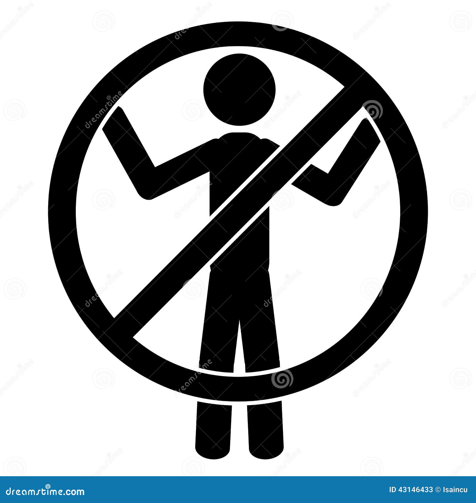 Acesso negado ilustração do vetor. Ilustração de sinal - 43146433