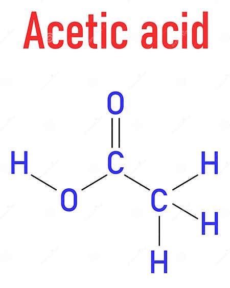 Acetic Acid Molecule. Vinegar is an Aqueous Solution of Acetic Acid ...